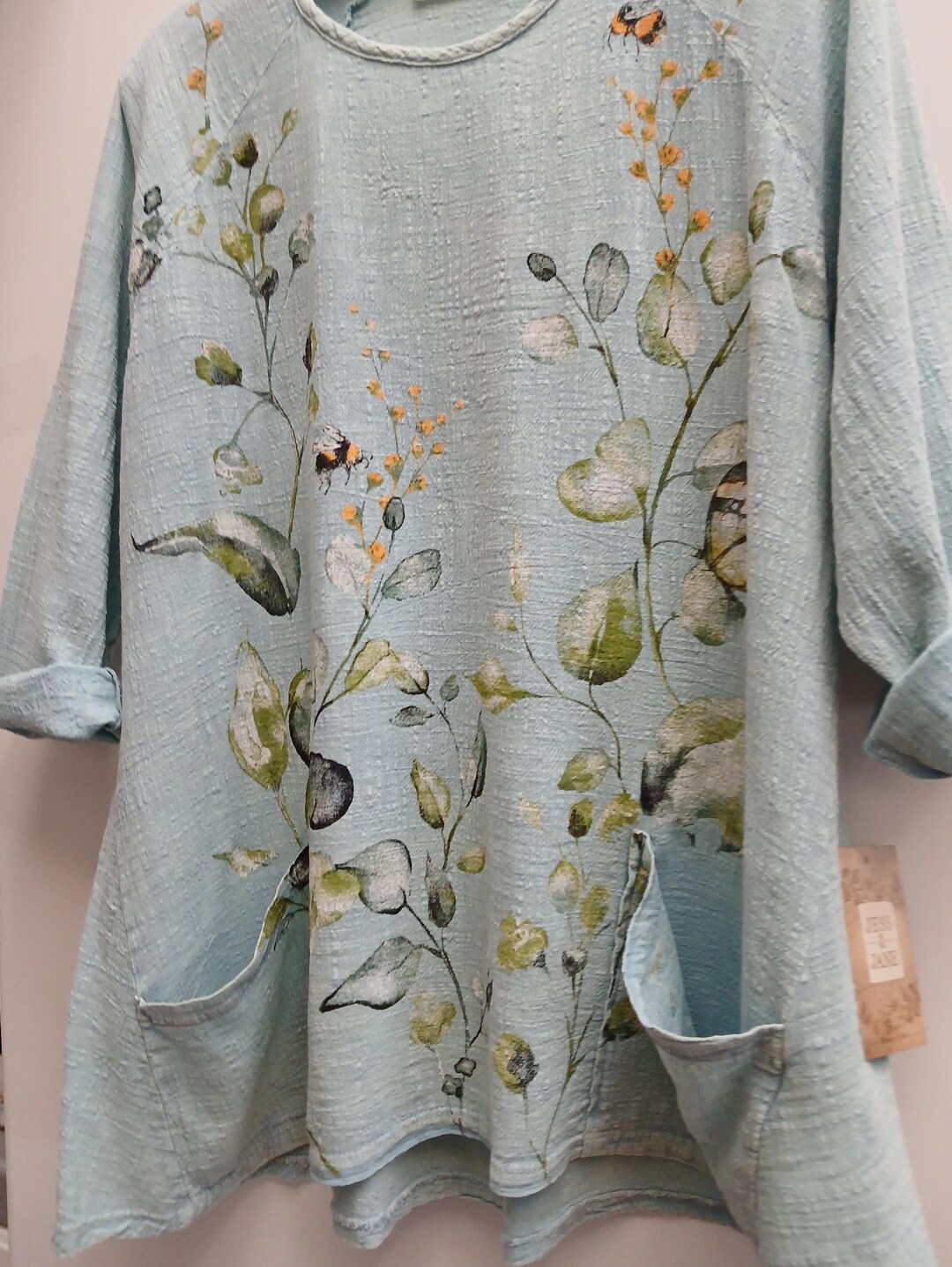 New Kelly Tunic in Mint! Mineral Washed for Spring Coolness. Hand ...
