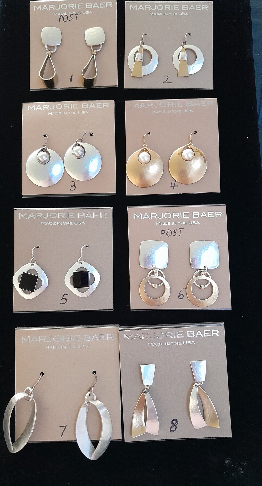 Earrings by Marjorie Baer. Beautiful Mixed Metal Creations. Light and ...