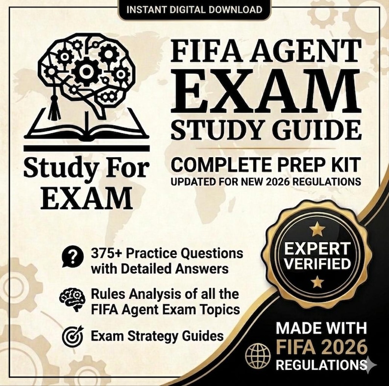 FIFA Agent Exam Study Guide: All 375+ Practice Questions (digital ...