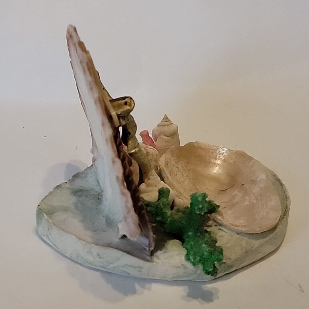 Vintage Jesus Crucifix Sea Shell Beach Souvenir Holy Water Font ...