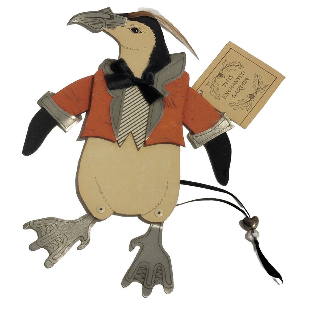 Dee Ann Segula Dee Segula Penguin Pull Puppet Folk Art Toy Artist ...