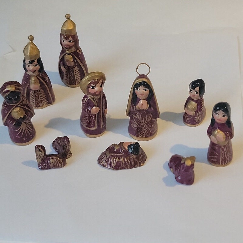 Pottery Nativity Set - Etsy