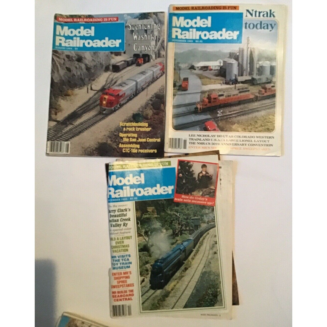 Vintage Model Railroader Magazine 1977 1979 1980 1981 Lot of 11 Toy ...