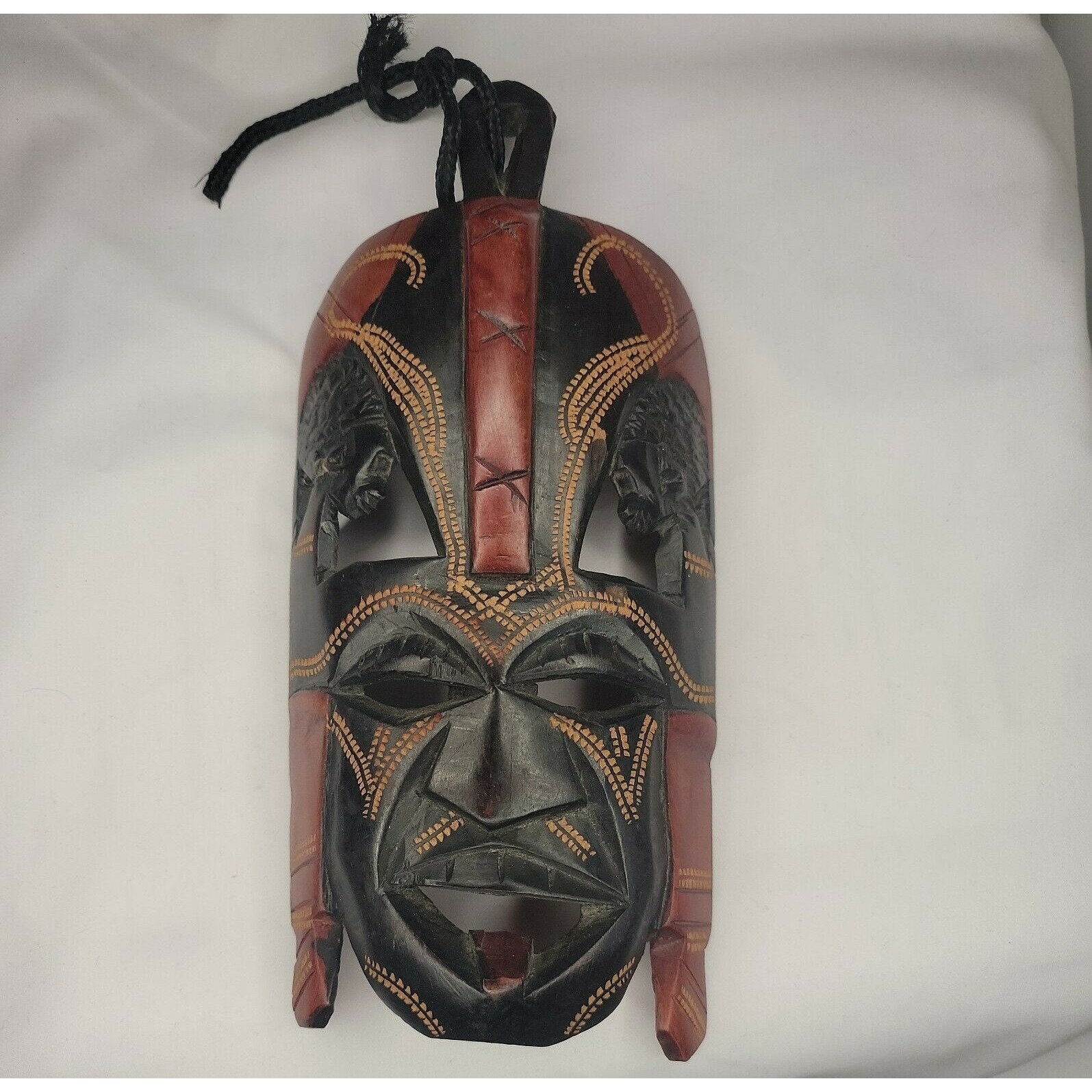 Haitian or African Tribal Wood Mask Hand Carved Wooden Haiti - Etsy