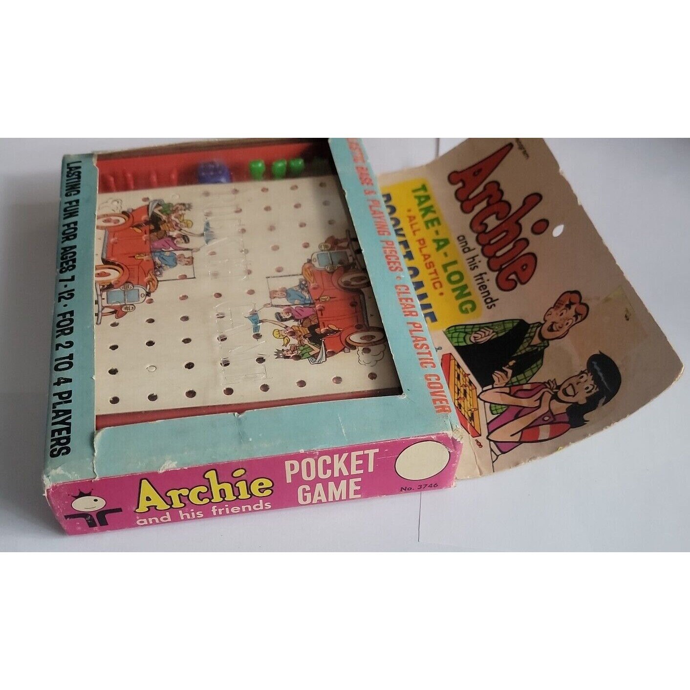 1968 Transogram Archie and His Friends Pocket Game Take A Long Plastic ...