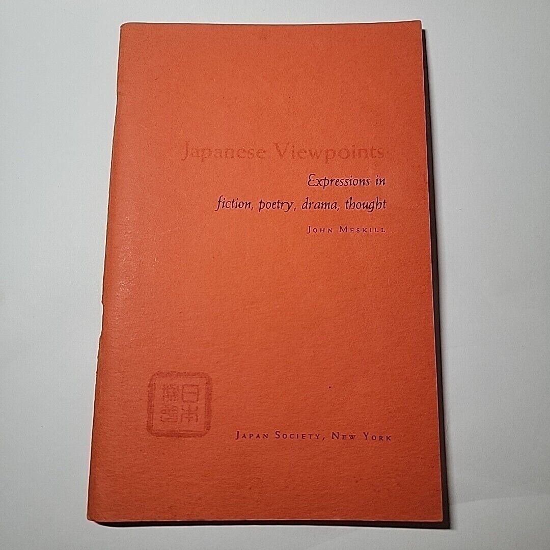 John Meskill Japanese Viewpoints Expressions in Fiction Poetry Drama ...