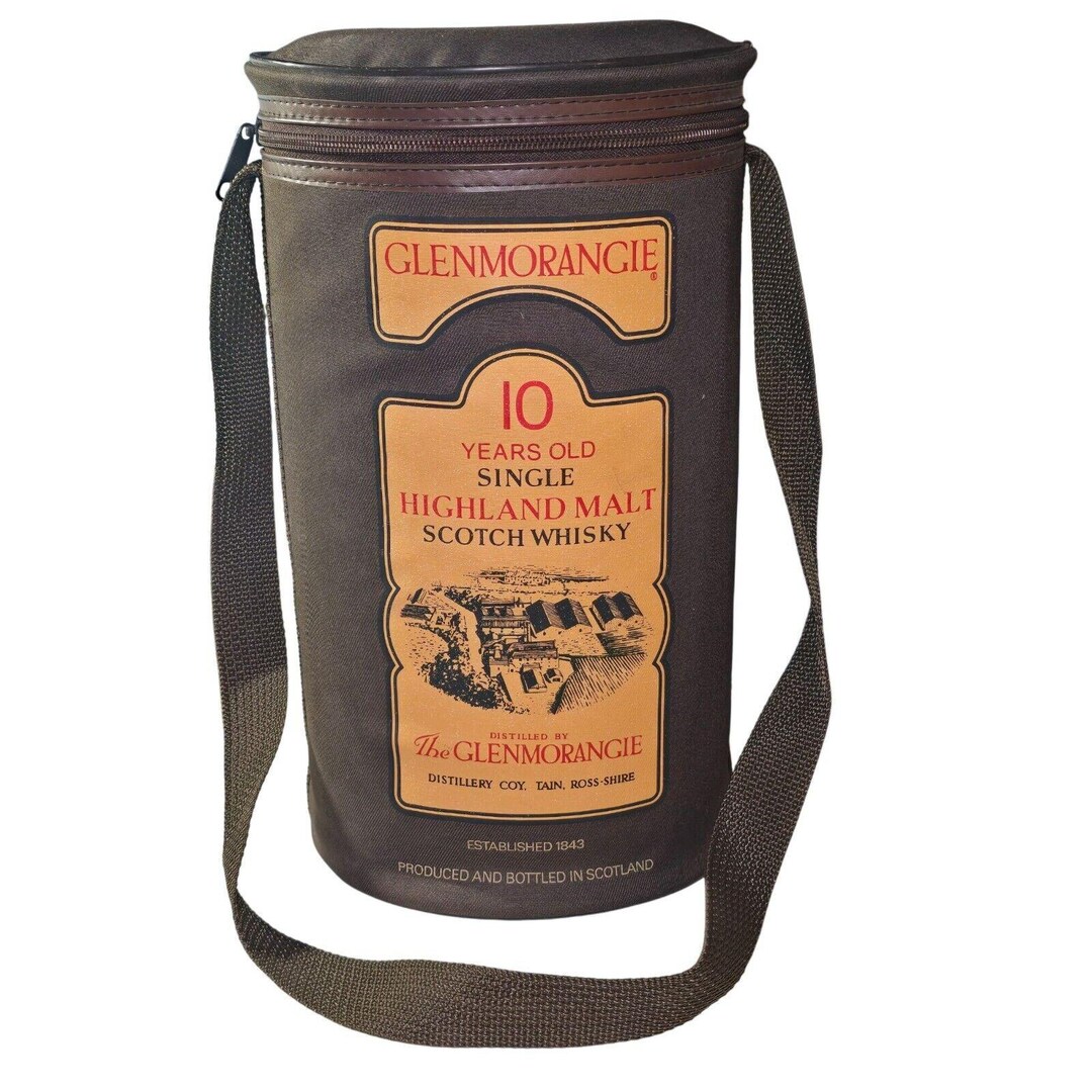 Vintage Glenmorangie Scotch Whisky Insulated Bottle Cooler Bag Shoulder ...