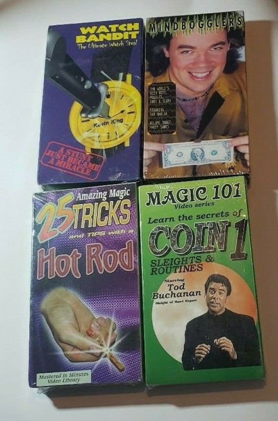 Magic Trick VHS Video Tapes Lot of 4 New Sealed Magician Coin | Etsy