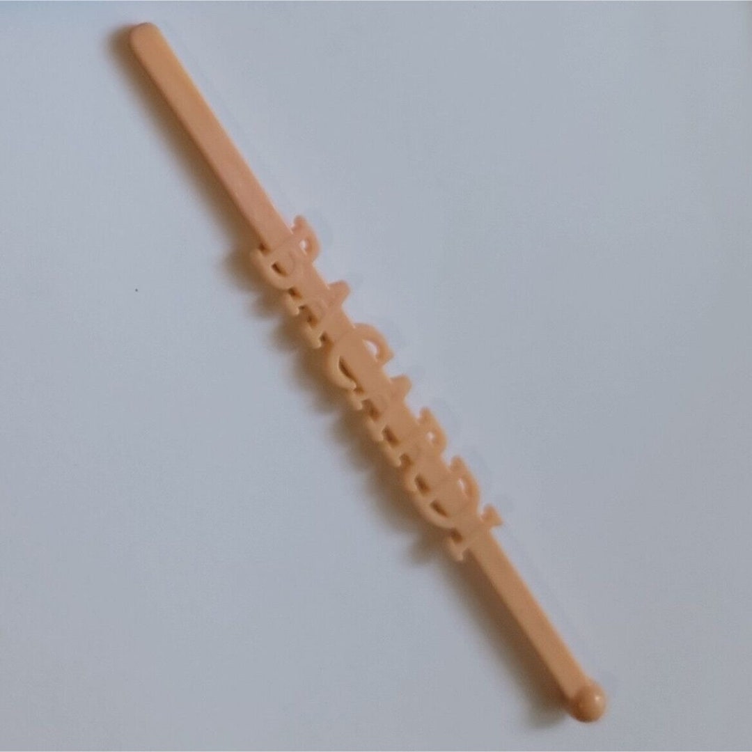 Vintage Bacardi Rum Swizzle Stick Cocktail Bar Drink Stirrer Pink ...