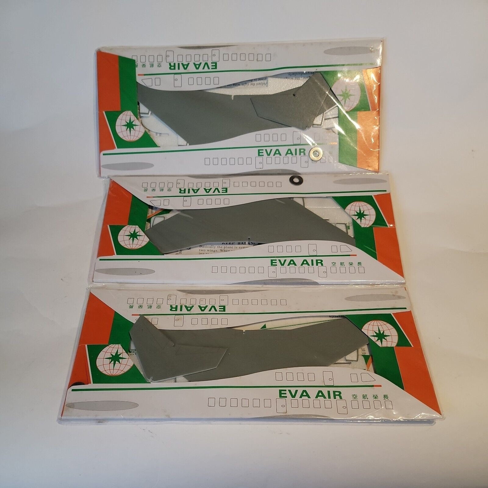 Eva Air Paper Foam Airplane Plane Craft Kits Evergreen Airways Taiwan ...
