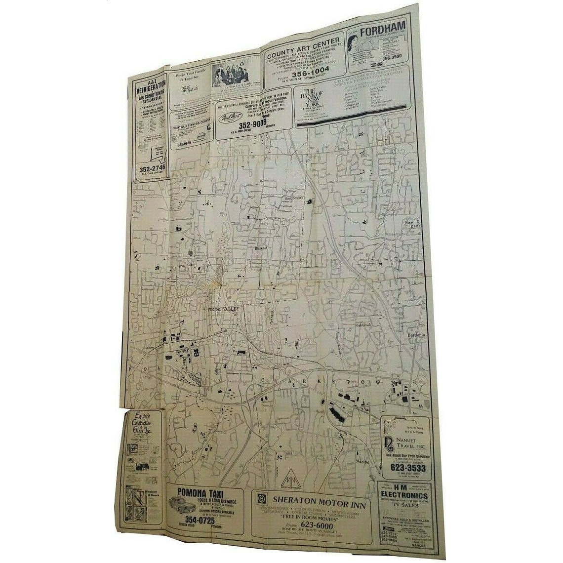 Vintage Rockland County Map New York New City Spring Valley NY - Etsy ...