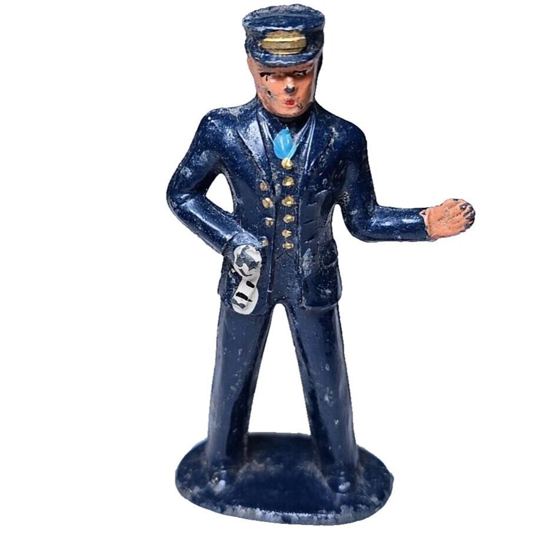 B161 Barclay Toy Soldier Train Conductor Railroad Dimestore Antique ...