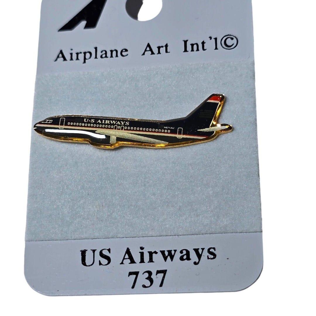 US Airways 737 Plane Pin Airplane Art International Aviation ...