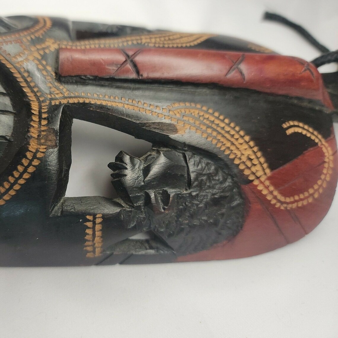 Haitian or African Tribal Wood Mask Hand Carved Wooden Haiti - Etsy