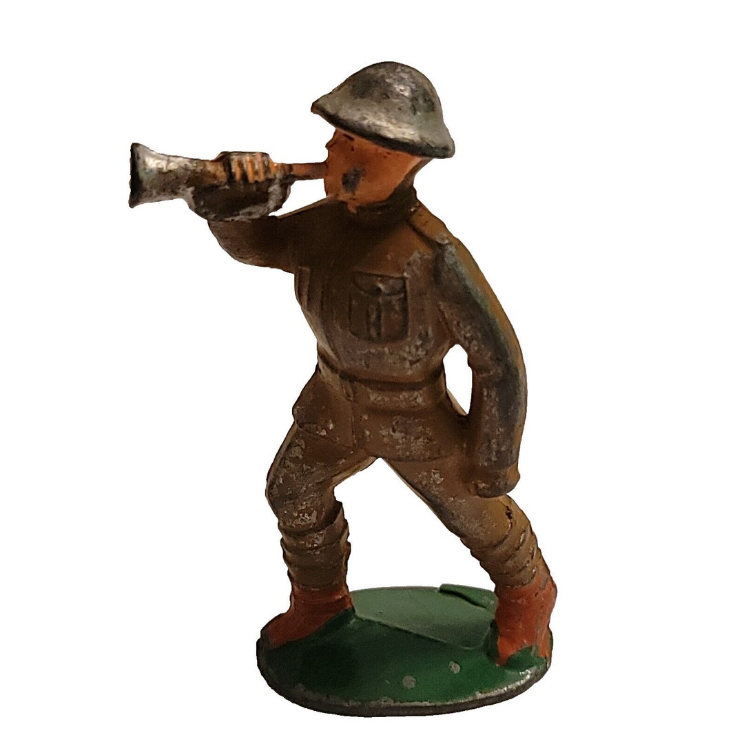 Manoil M12 Toy Soldier Bugler Second Version Vintage Antique Dimestore ...