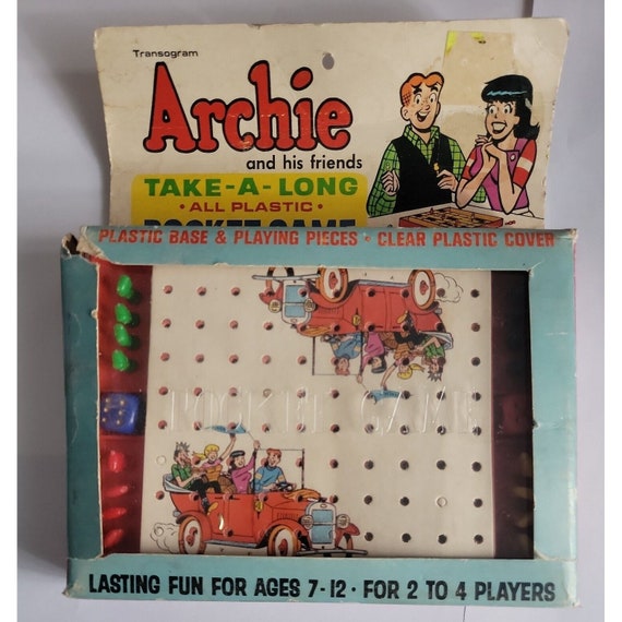 1968 Transogram Archie and His Friends Pocket Game Take A Long - Etsy