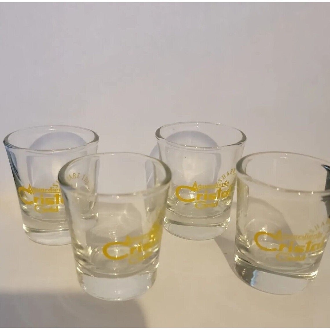 Aguardiente Cristal Gold Shot Glasses Glass Shot Glass Colombia Sugar ...