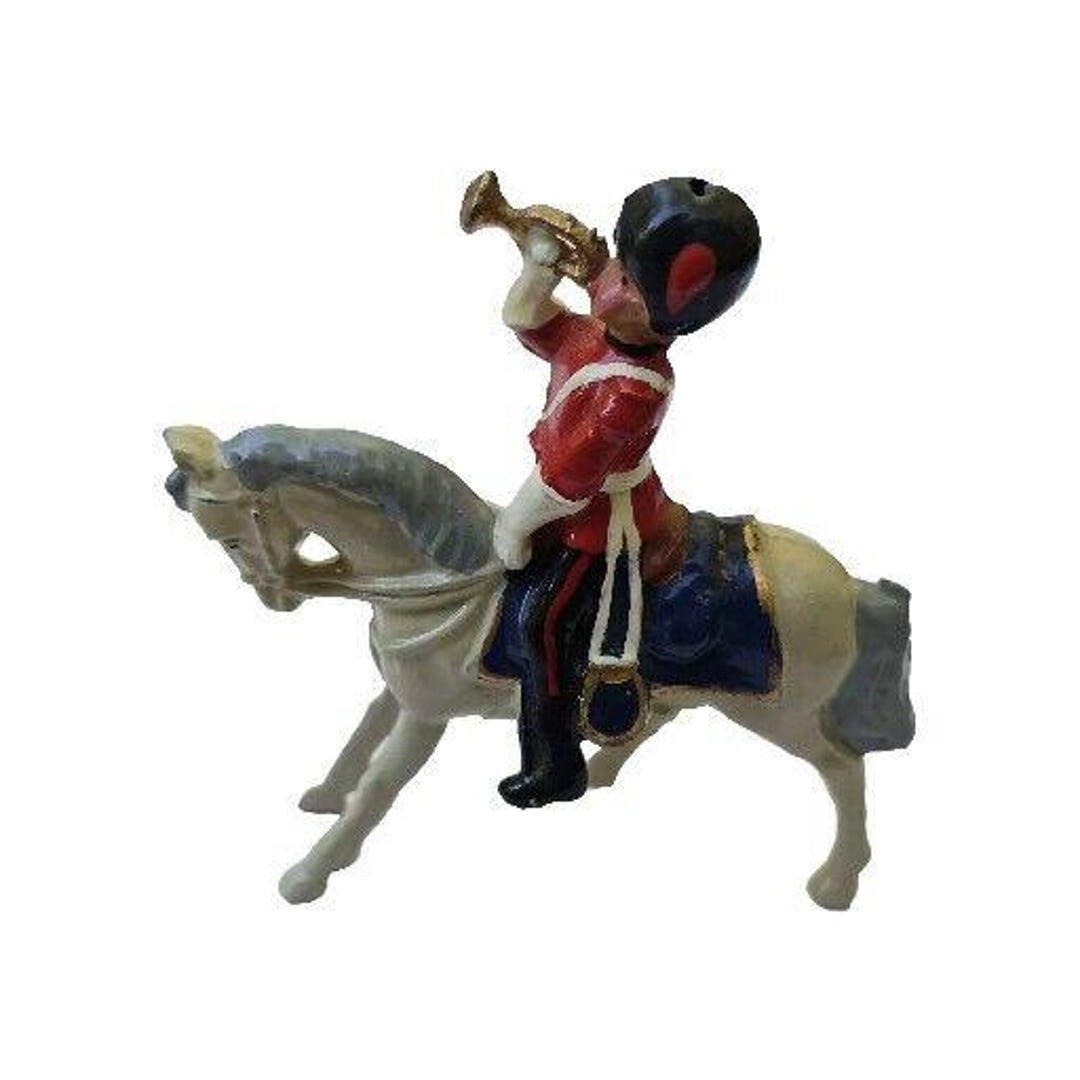 John Hill Johillco Toy Soldier Mounted Bugler Horse Household Army Band ...