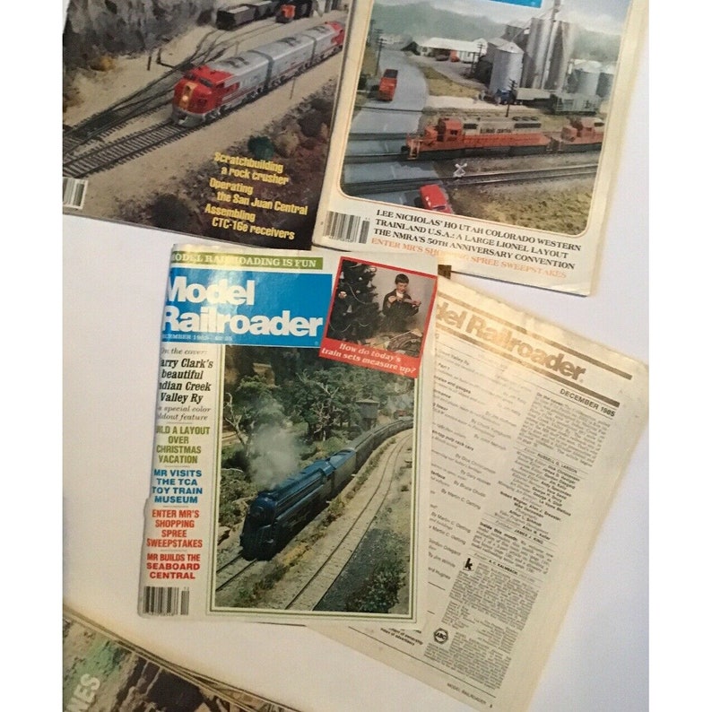 Vintage Model Railroader Magazine 1977 1979 1980 1981 Lot of 11 Toy ...