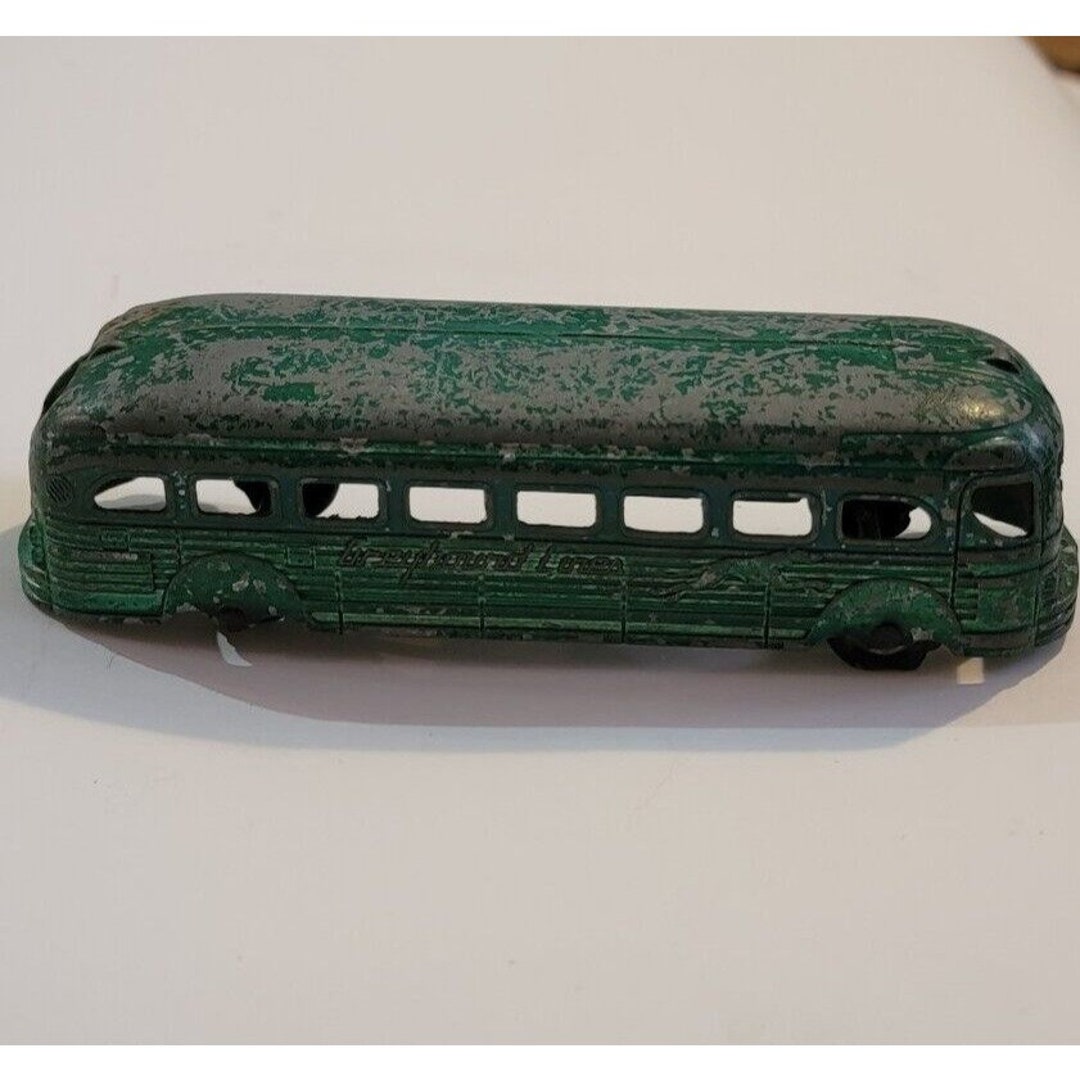 Tootsietoy Greyhound Lines Bus Green Vintage Toy Metal 6 Inch - Etsy