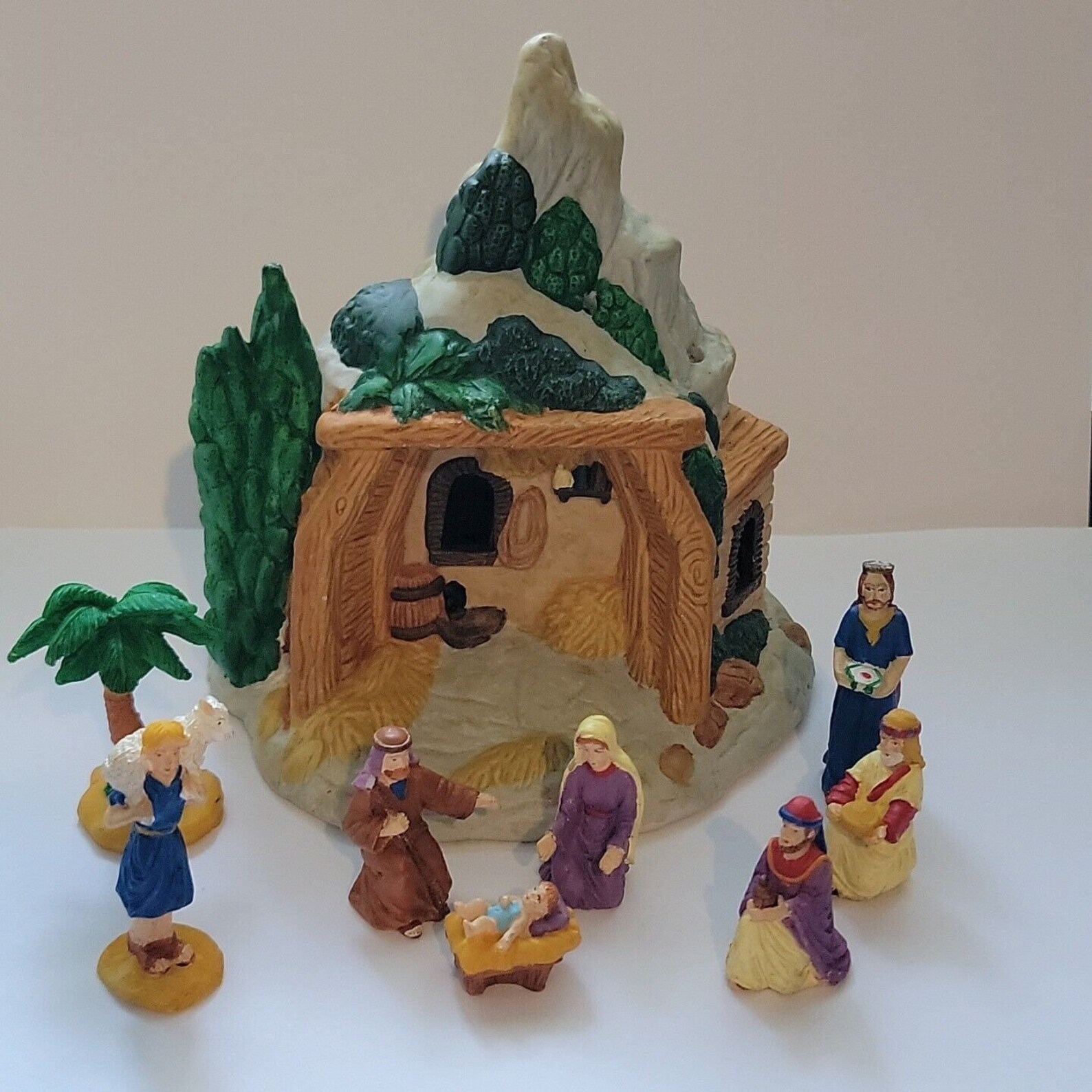 Christmas Nativity Scene NOMA 1996 Creche 1990s Holiday Decoration ...