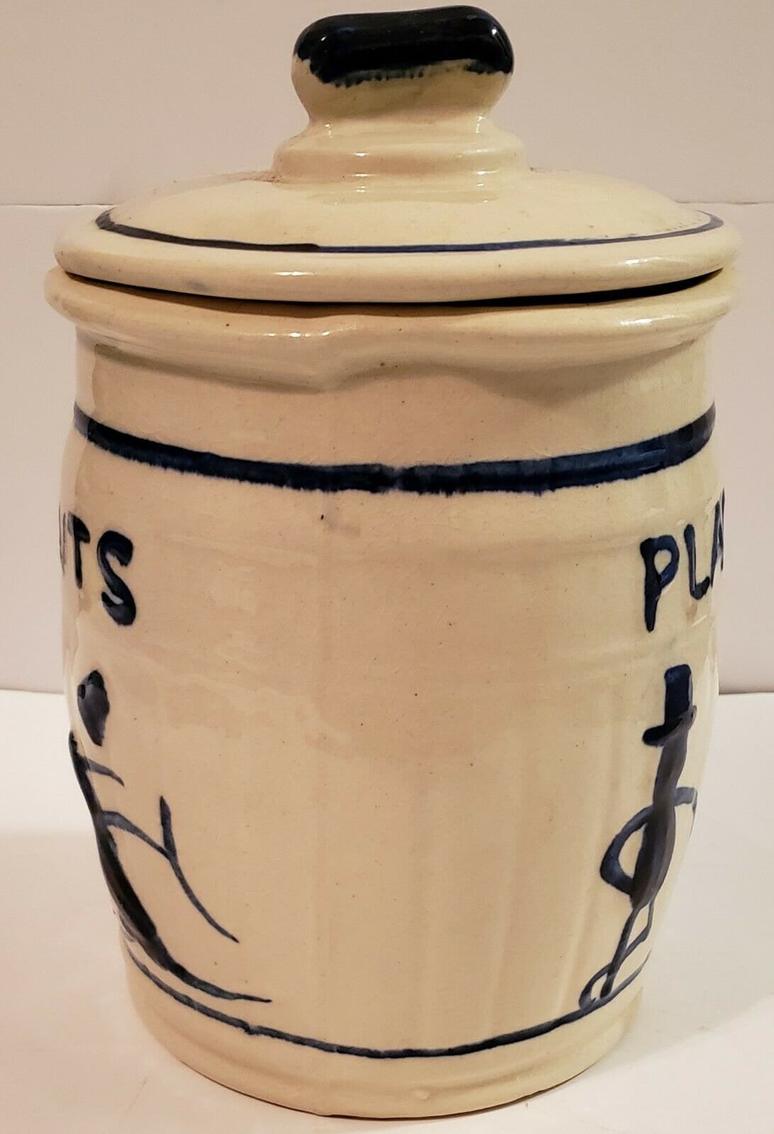 Pennant Planters Peanuts Ceramic Jar Antique Container Vintage Store ...