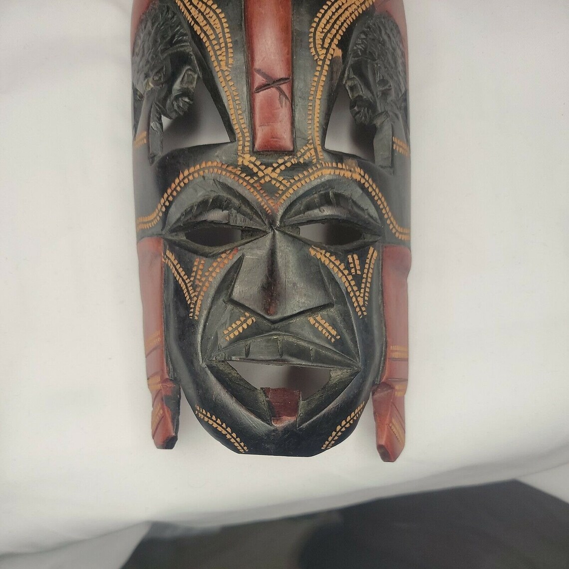 Haitian or African Tribal Wood Mask Hand Carved Wooden Haiti - Etsy