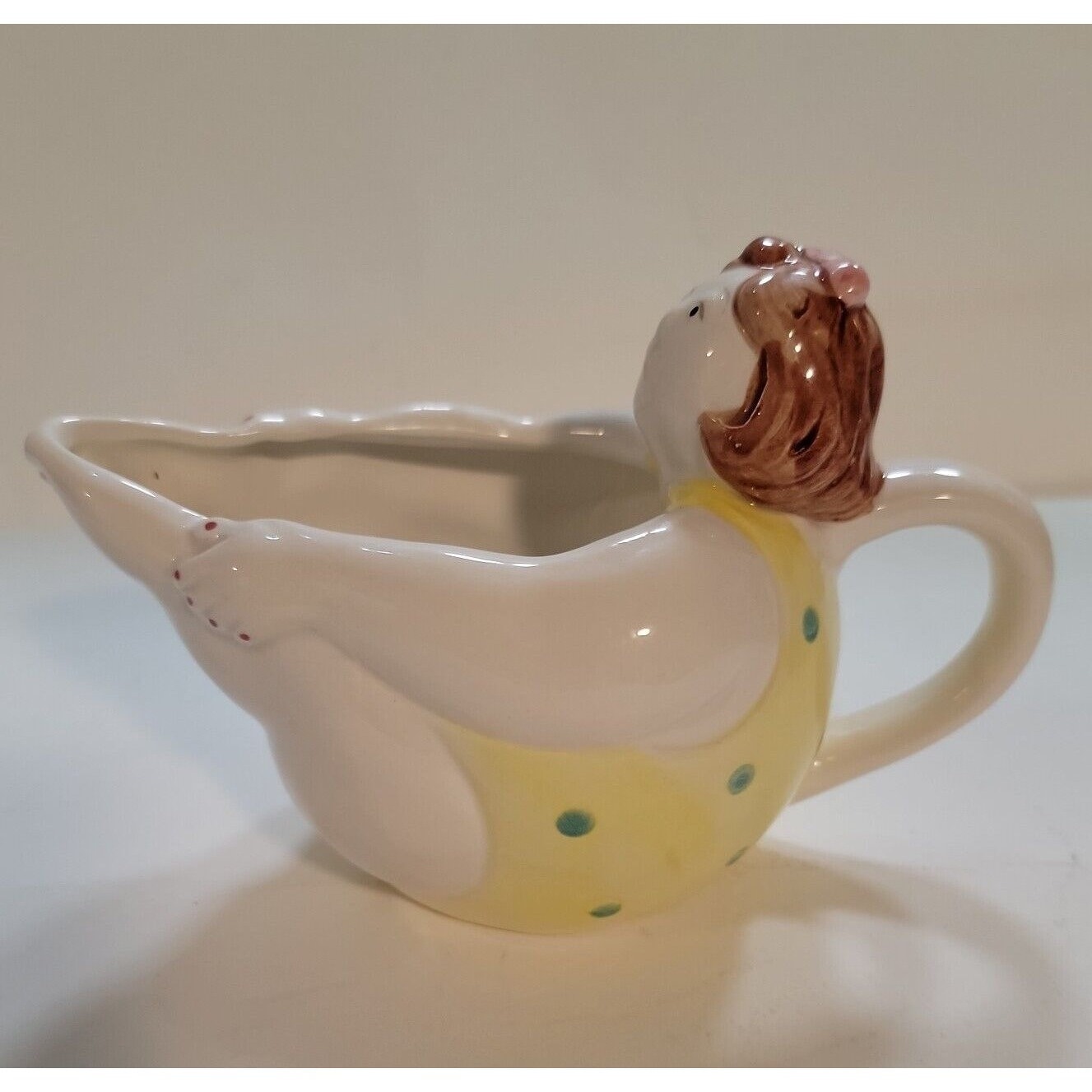 Omnibus Japan Creamer Pitcher Chubby Lady Woman Bathing Suit Vintage ...