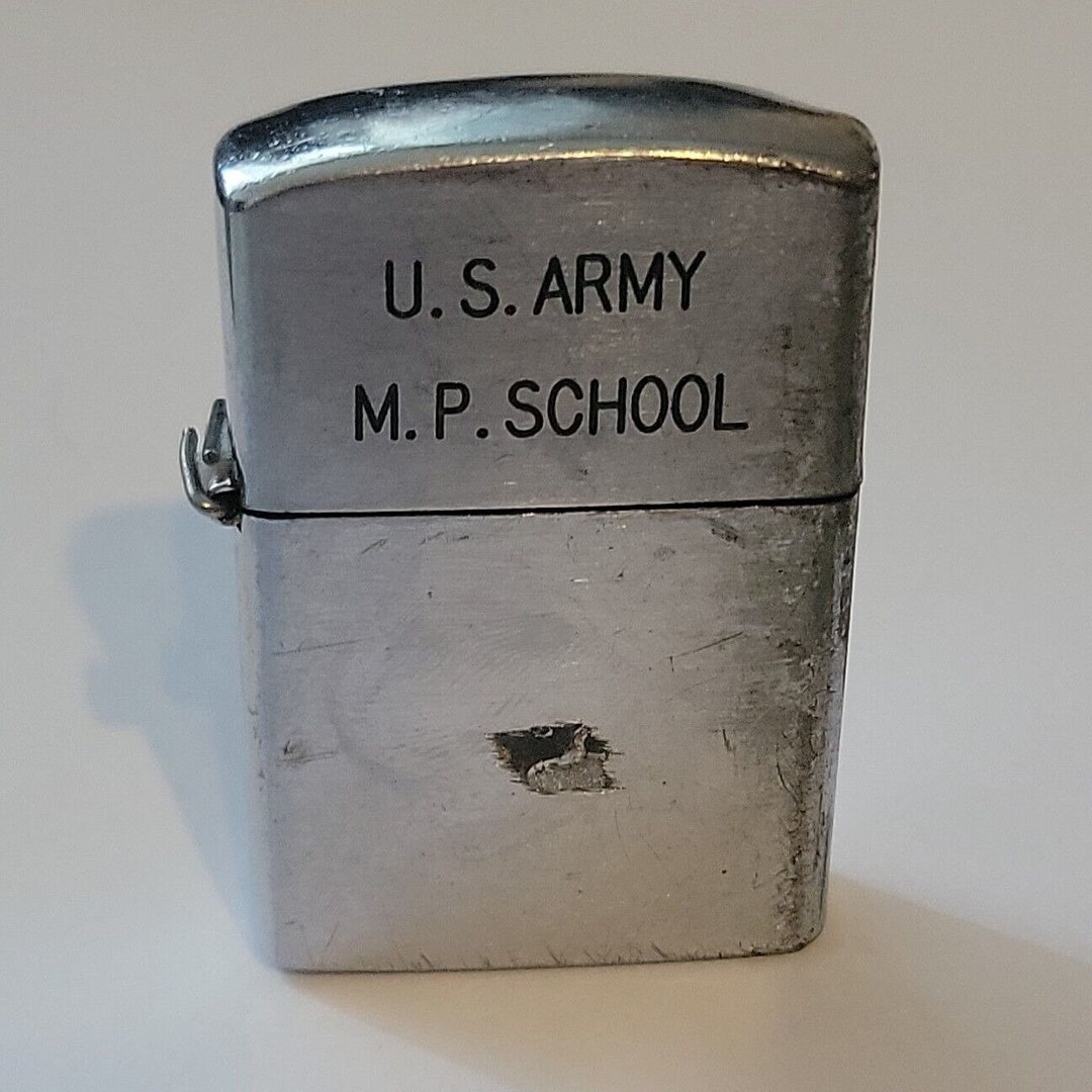 Vintage US Army MP School Lighter Denmarks New York 12 Japan Military ...