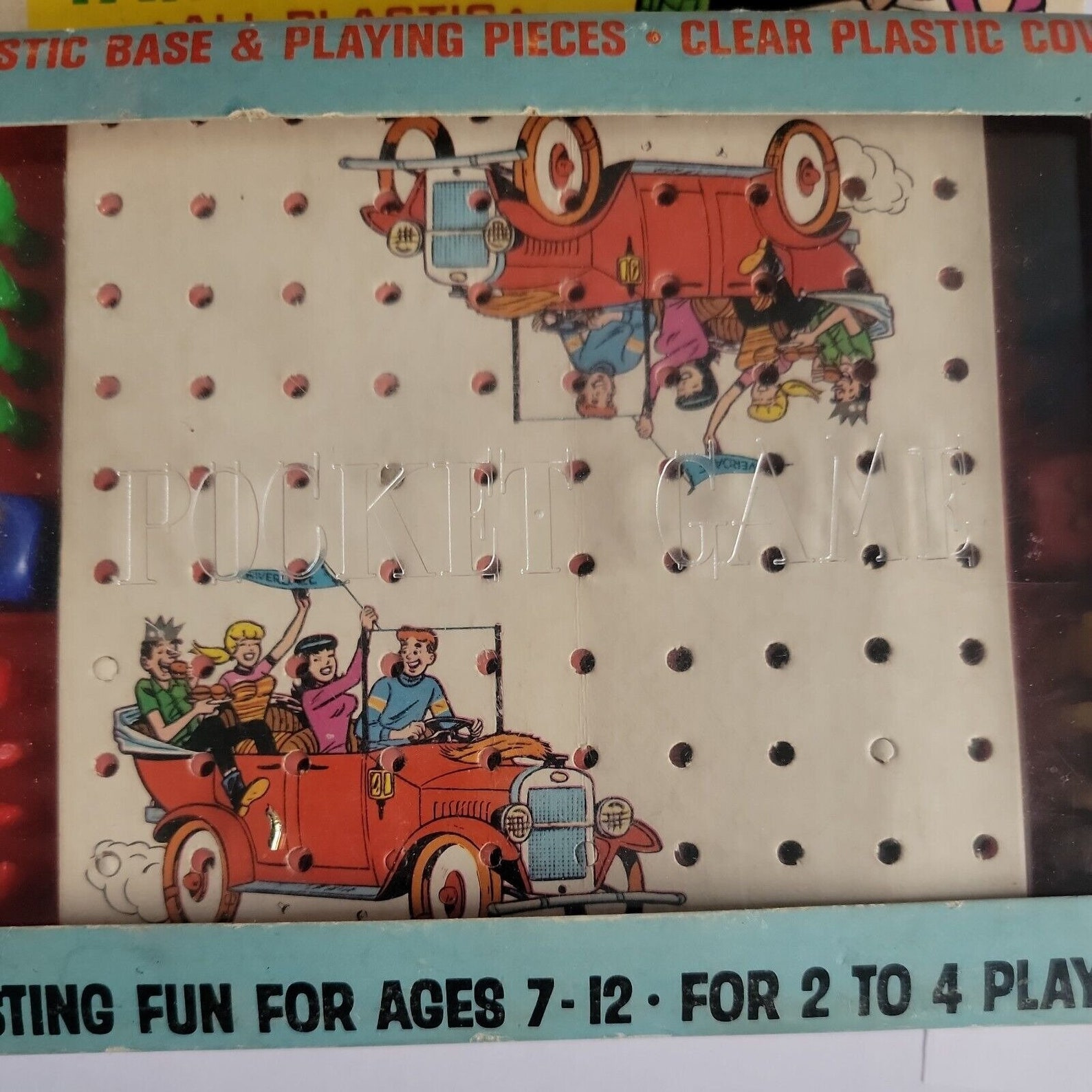 1968 Transogram Archie and His Friends Pocket Game Take A Long Plastic ...