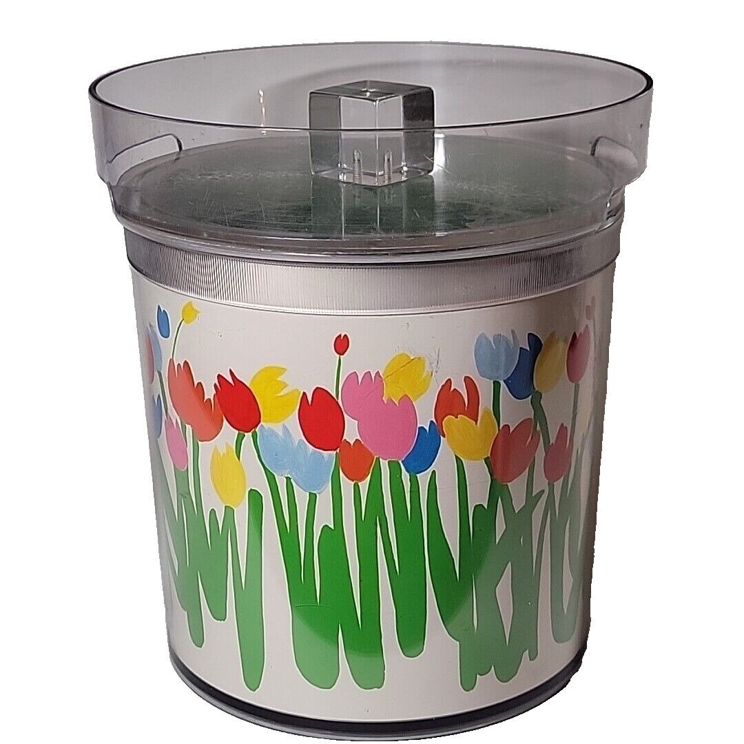 Vintage Audrey St Tropez Ice Bucket Tulip Flowers Spring Time ...