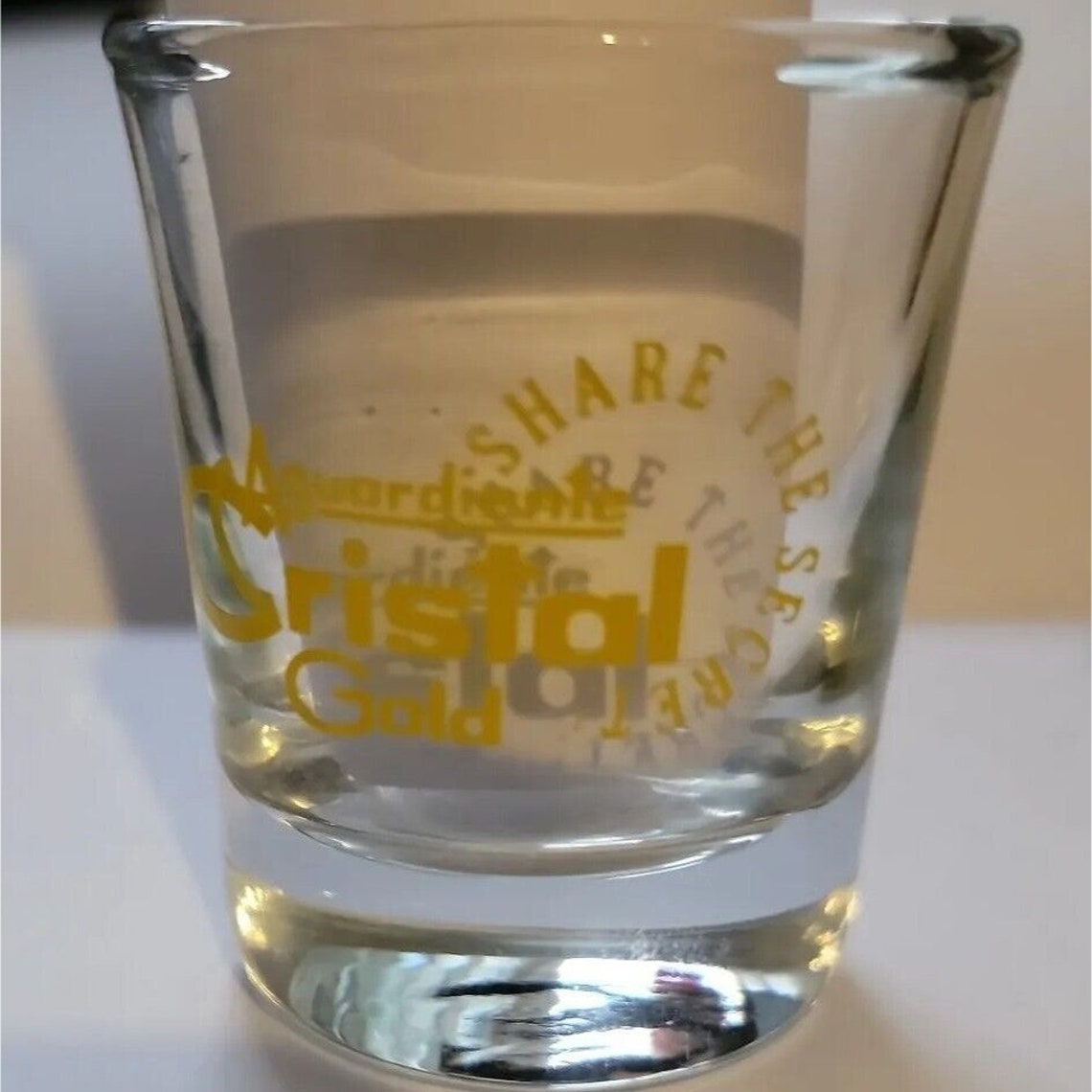 Aguardiente Cristal Gold Shot Glasses Glass Shot Glass Colombia Sugar ...