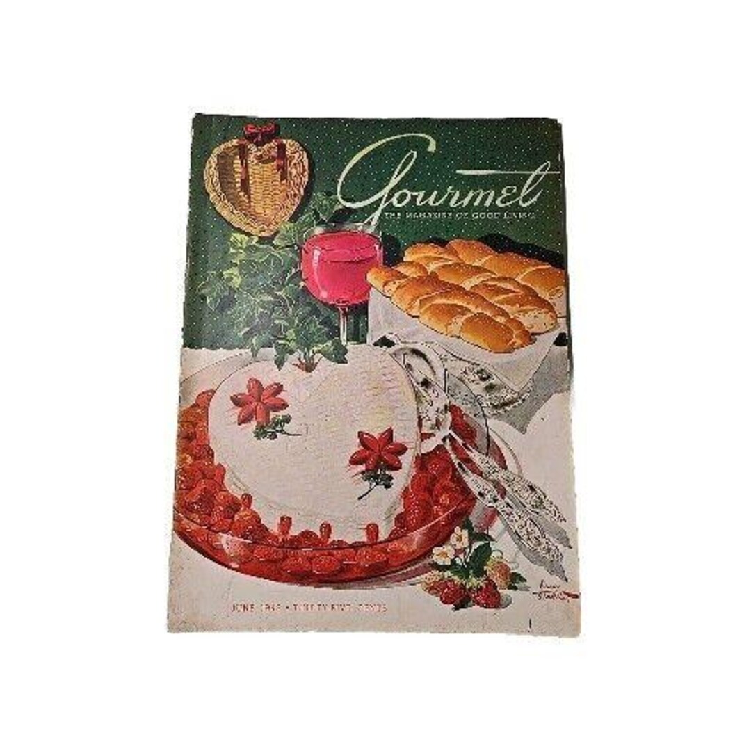 Vintage Gourmet Magazine June 1948 Food Cooking Epicurean 1940s Post ...