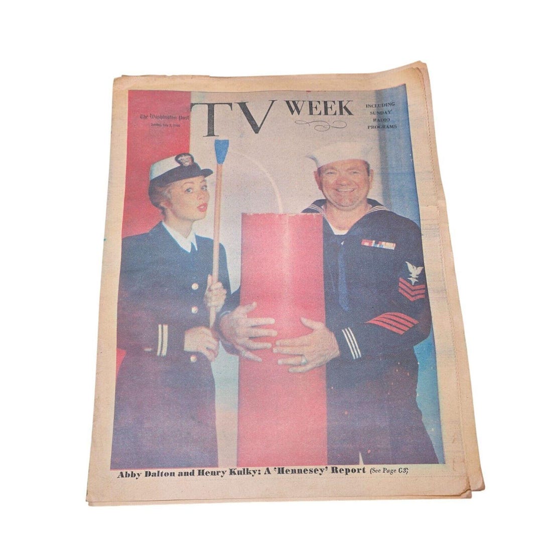 The Washington Post TV Week July 3 1960 Magazine Newspaper Hennesey ...