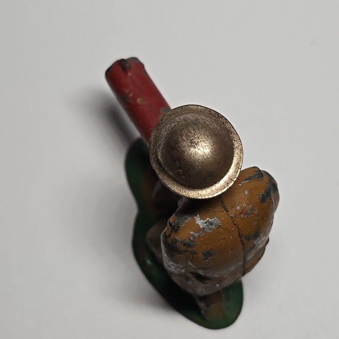 B9 Barclay Toy Soldier Machine Gunner Kneeling Short Stride Red Barrel ...