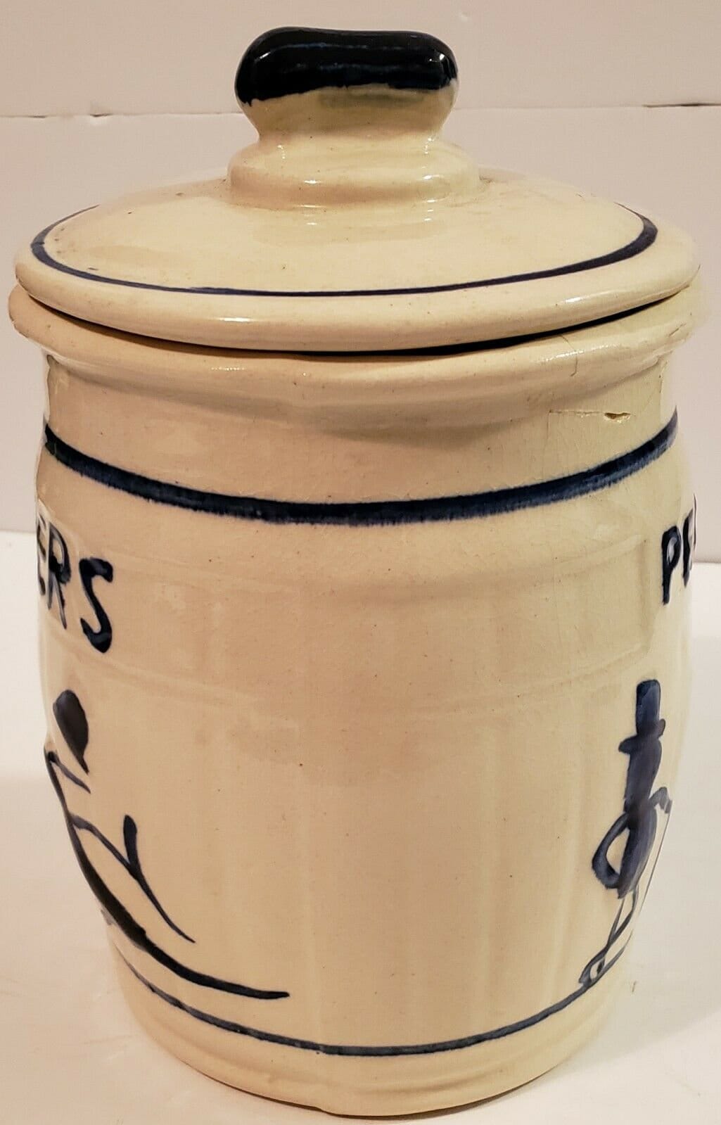 Pennant Planters Peanuts Ceramic Jar Antique Container Vintage Store ...