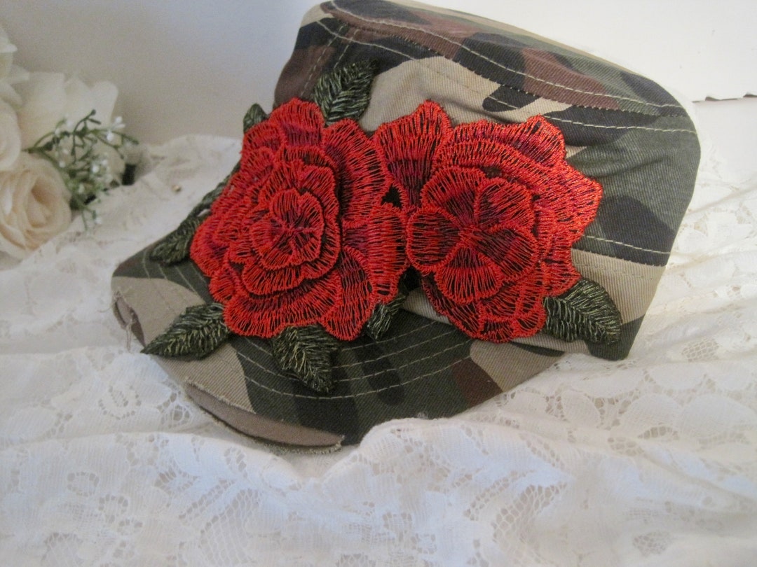 Cadet Hat Military Cap Camouflage Distressed Cadet Military Hat With ...