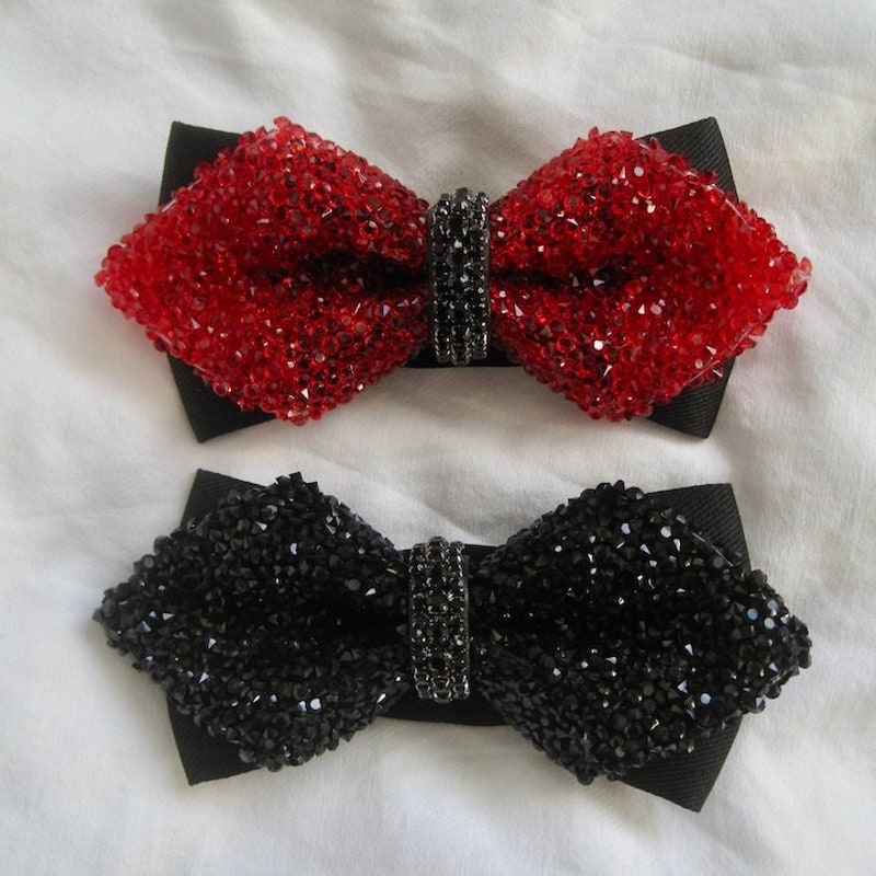 Beaded Bow Tie - Etsy