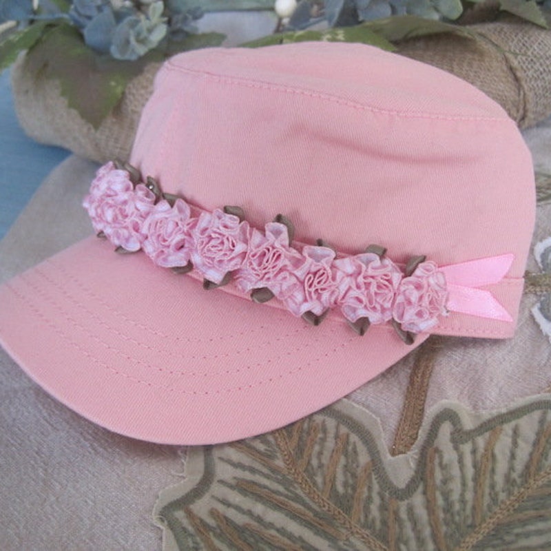 Pink Flower Hat - Etsy