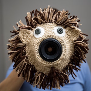 Animal Camera Buddy, Crochet Lens Shutter Hugger, Elephant Camera Buddy ...