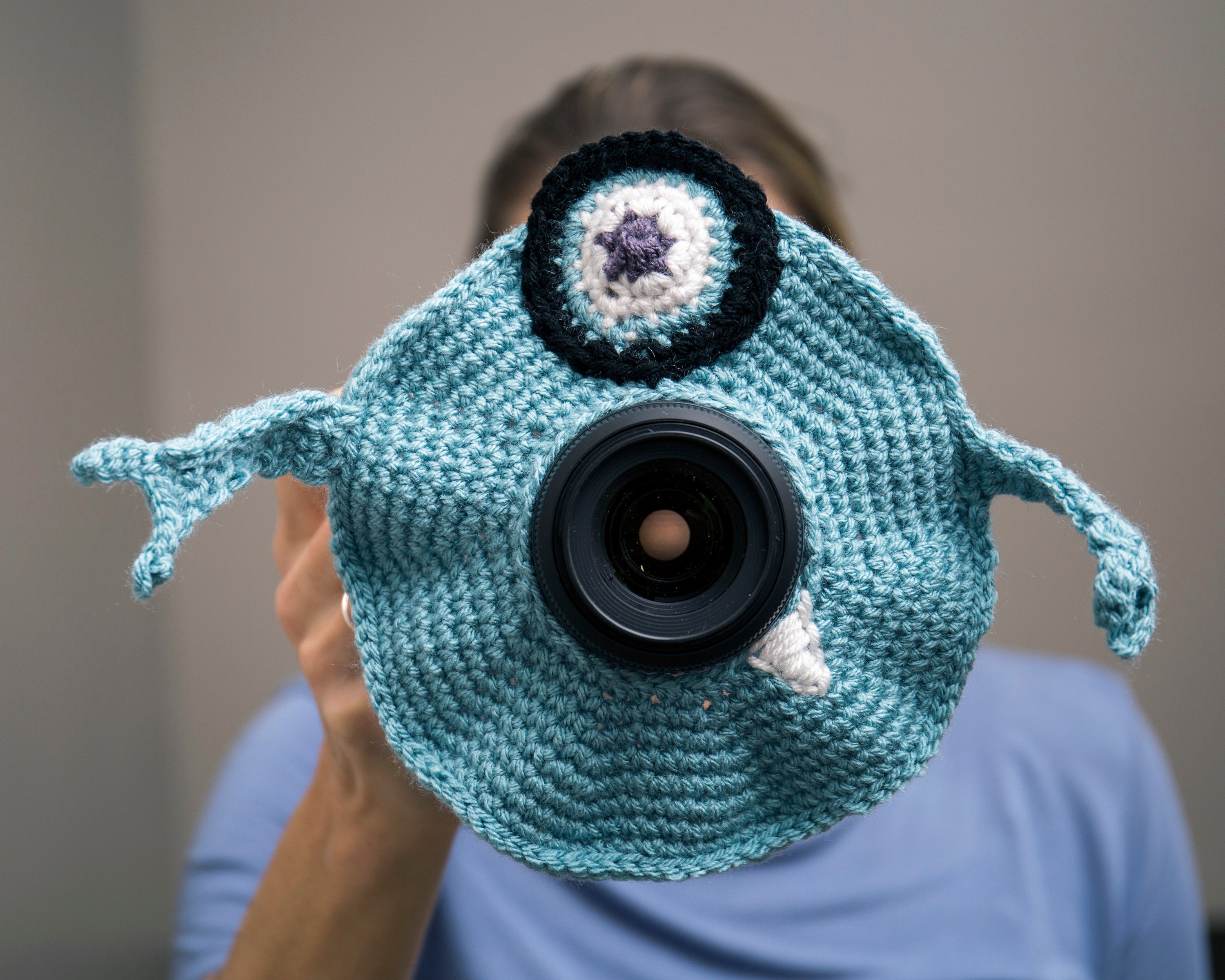 Animal Camera Buddy, Crochet Lens Shutter Hugger, Elephant Camera Buddy ...