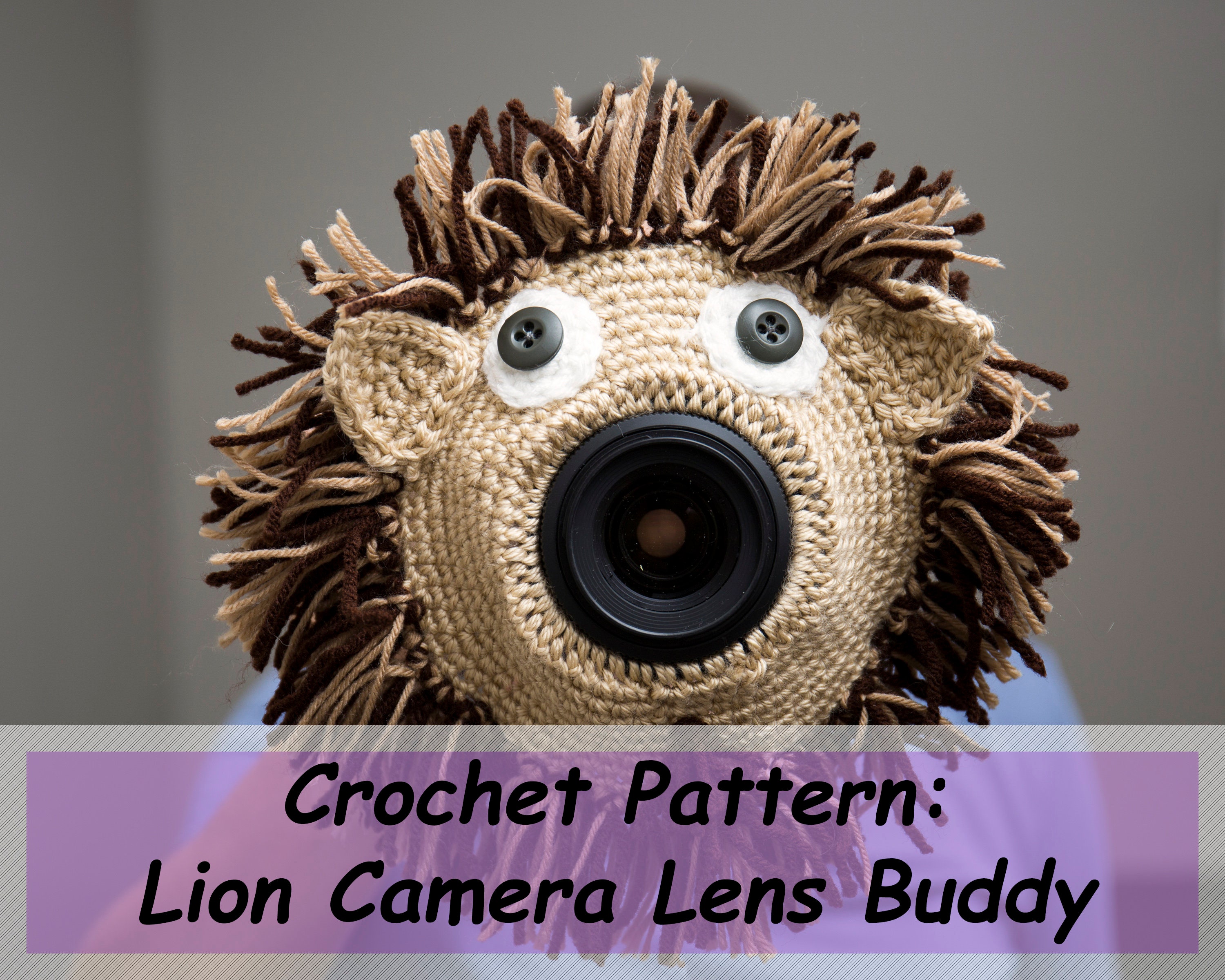 Crochet Pattern, Camera Buddy, Lens Buddy, Photo Prop Pattern, Lion ...