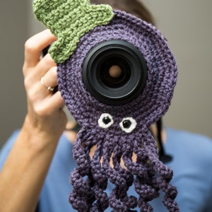 Animal Camera Buddy, Crochet Lens Shutter Hugger, Elephant Camera Buddy ...