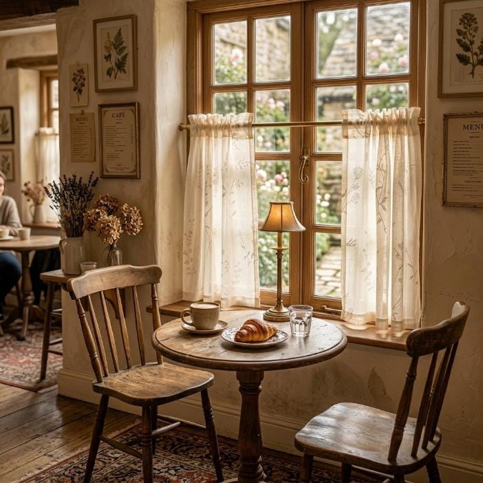 French Country Cafe Sheer Curtain, Transparent Kitchen Window Panel ...