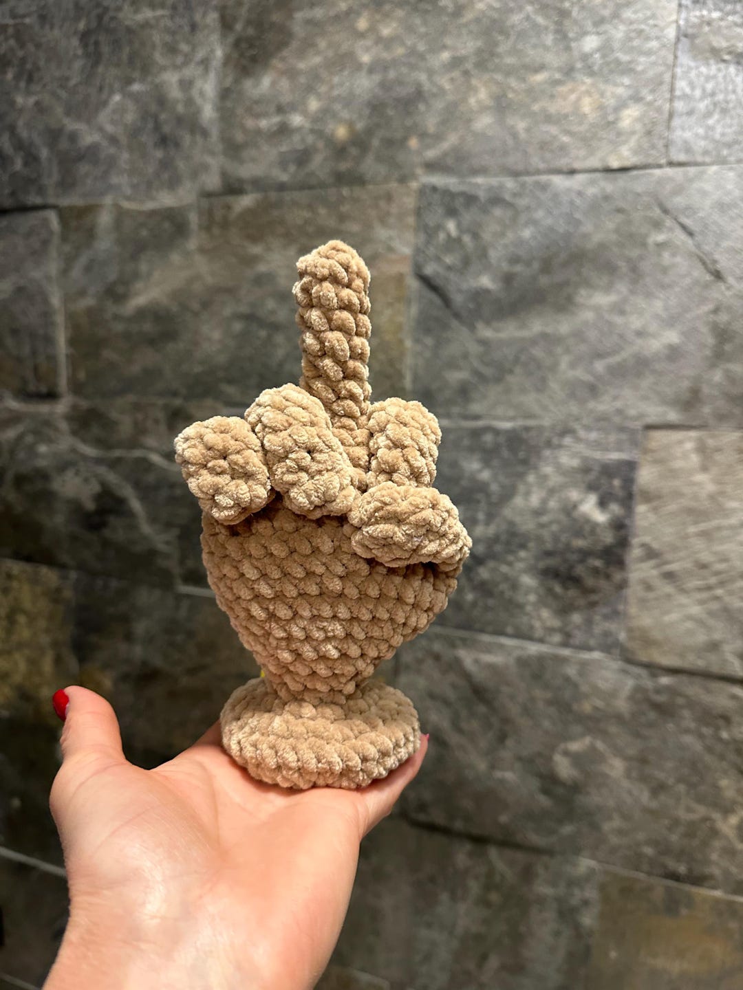 Crochet Pattern Finger, Flip Middle Finger. English PDF Chart. Stuffed ...