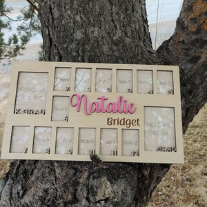 School Years Photo Frame SVG Laser Cut File Kindergarten High School ...