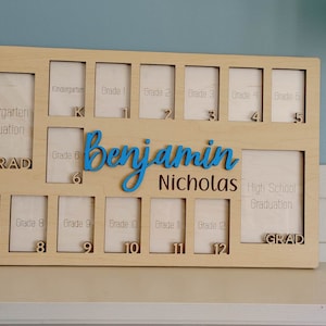 School Years Photo Frame SVG Laser Cut File Kindergarten High School ...