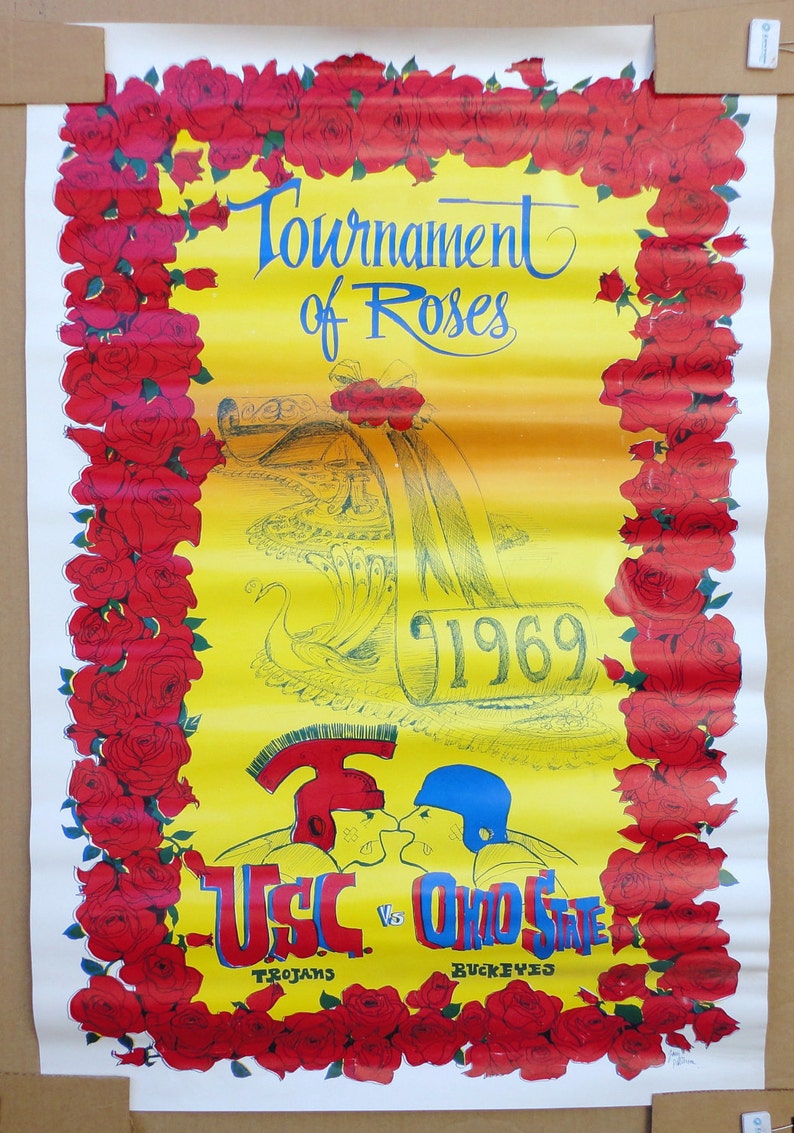 Rose Bowl 1969 USC Vs. Ohio State by Gary Patterson Football Poster - Etsy