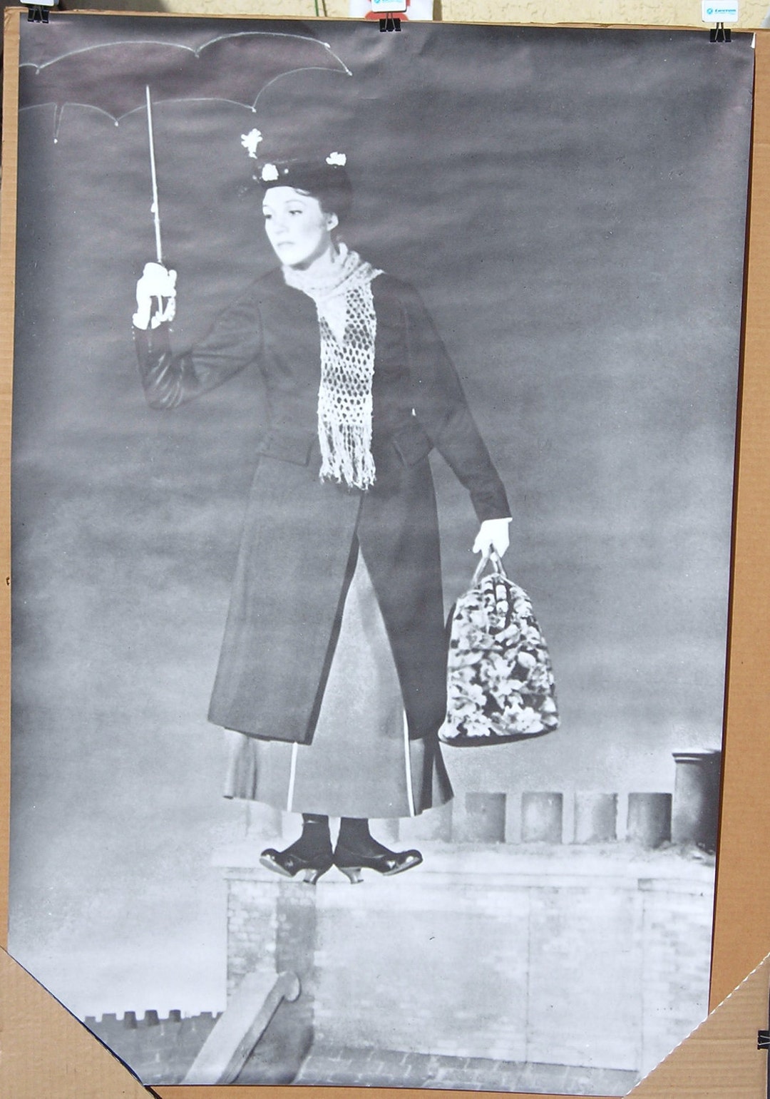 Vtg 60s B&W Trilby M Poppins Julie Andrews Movie Poster - Etsy