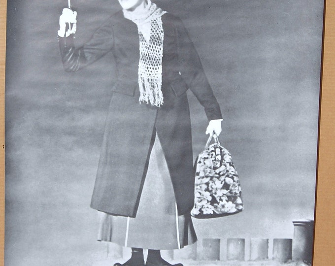 Vtg 60s B&W Trilby M Poppins Julie Andrews Movie Poster - Etsy
